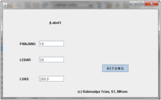 Membuat Frame (Form) di Netbeans – Rahmadya Trias Handayanto