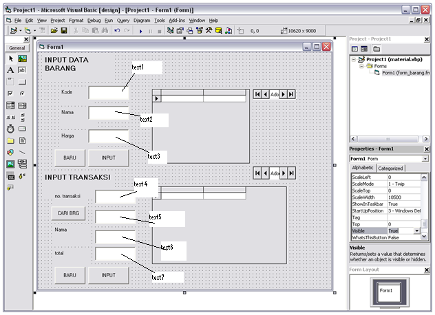Input Data Transaksi dengan Visual Basic 6 (ADODC) – Rahmadya Trias ...