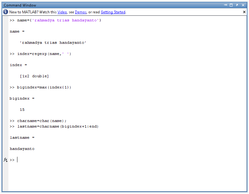 How to Search Last Name using Matlab – Rahmadya Trias Handayanto