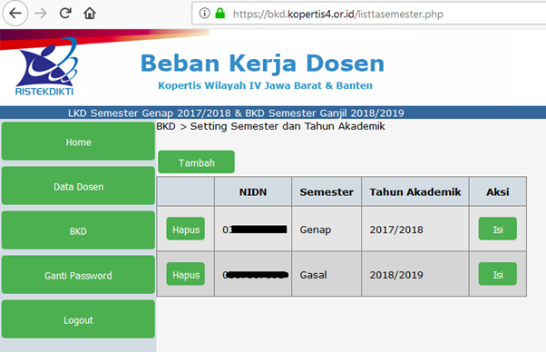 Wah .. BKD Online di Kopertis 4 – Rahmadya Trias Handayanto